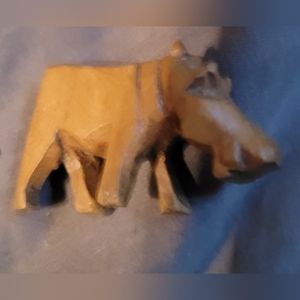 Artisan | Art | Vintage Lot Of 4 Miniature Hand Carved Animals From ...